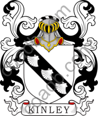 Kinley Family Crest, Coat of Arms and Name History