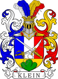 Klein Family Crest, Coat of Arms and Name History