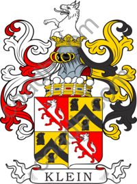 Klein Family Crest, Coat of Arms and Name History