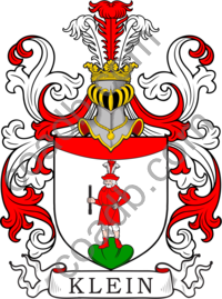 Klein Family Crest, Coat of Arms and Name History