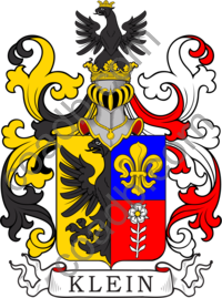 Klein Family Crest, Coat of Arms and Name History