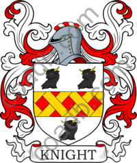Knight Family Crest, Coat of Arms and Name History