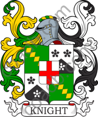 Knight Family Crest, Coat of Arms and Name History