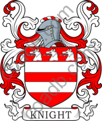 Knight Family Crest, Coat of Arms and Name History