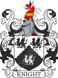Knight Family Crest, Coat of Arms and Name History