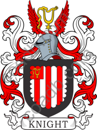 Knight Family Crest, Coat of Arms and Name History