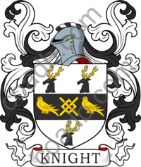 Knight Family Crest, Coat of Arms and Name History