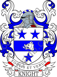 Knight Family Crest, Coat of Arms and Name History