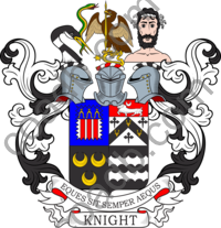 Knight Family Crest, Coat of Arms and Name History