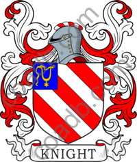 Knight Family Crest, Coat of Arms and Name History