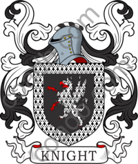 Knight Family Crest, Coat of Arms and Name History