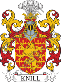 Knill Family Crest, Coat of Arms and Name History