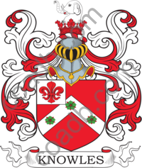 Knowles Family Crest, Coat of Arms and Name History