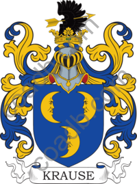 Krause Family Crest, Coat of Arms and Name History