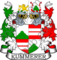 Kummerer Family Crest, Coat of Arms and Name History