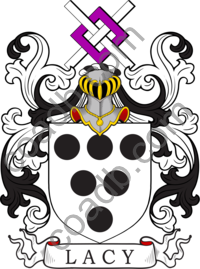 Lacy Family Crest, Coat of Arms and Name History