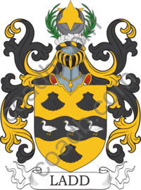 Ladd Family Crest, Coat of Arms and Name History