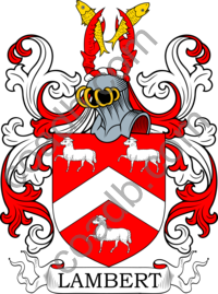 Lambert Family Crest, Coat of Arms and Name History