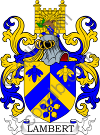 Lambert Family Crest, Coat of Arms and Name History
