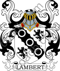 Lambert Family Crest, Coat of Arms and Name History