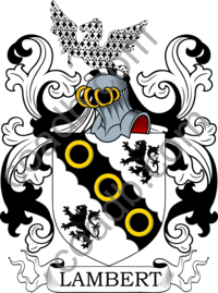 Lambert Family Crest, Coat of Arms and Name History