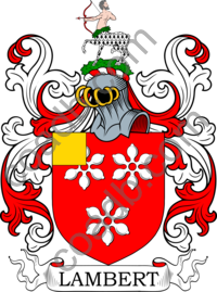 Lambert Family Crest, Coat of Arms and Name History