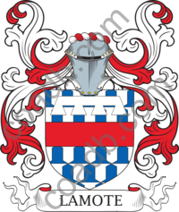 Lamote Family Crest, Coat of Arms and Name History