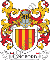 Langford Family Crest, Coat of Arms and Name History