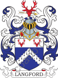 Langford Family Crest, Coat of Arms and Name History