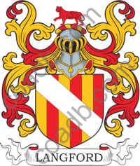 Langford Family Crest, Coat of Arms and Name History