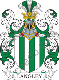 Langley Family Crest, Coat of Arms and Name History