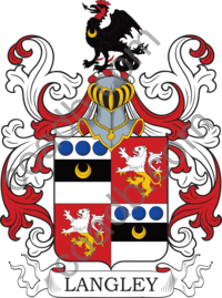 Langley Family Crest, Coat of Arms and Name History