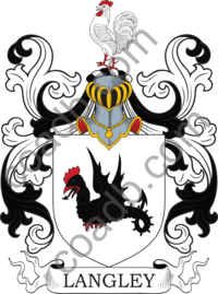 Langley Family Crest, Coat of Arms and Name History