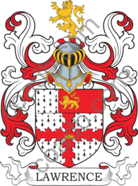 Lawrence Family Crest, Coat of Arms and Name History