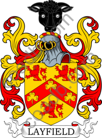 Layfield Family Crest, Coat of Arms and Name History