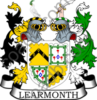 Learmonth Family Crest, Coat of Arms and Name History