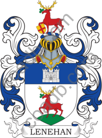 Lenehan Family Crest, Coat of Arms and Name History