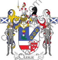 Leslie Family Crest, Coat of Arms and Name History