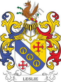 Leslie Family Crest, Coat of Arms and Name History