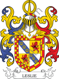 Leslie Family Crest, Coat of Arms and Name History