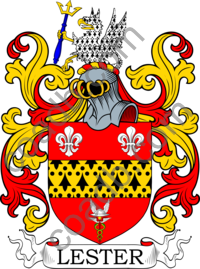 Lester Family Crest, Coat of Arms and Name History