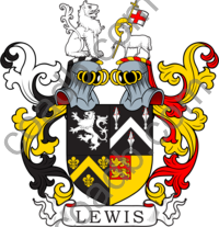 Lewis Family Crest, Coat of Arms and Name History