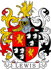 Lewis Family Crest, Coat of Arms and Name History