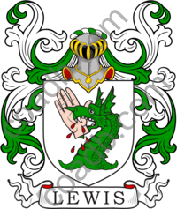 Lewis Family Crest, Coat of Arms and Name History