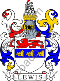 Lewis Family Crest, Coat of Arms and Name History