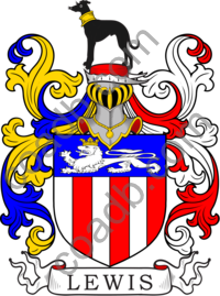 Lewis Family Crest, Coat of Arms and Name History