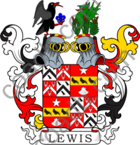 Lewis Family Crest, Coat of Arms and Name History