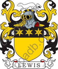 Lewis Family Crest, Coat of Arms and Name History
