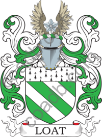 Loat Family Crest, Coat of Arms and Name History
