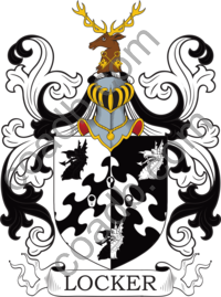 Locker Family Crest, Coat of Arms and Name History
